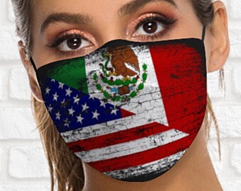 Mexican Flag Mask | Etsy