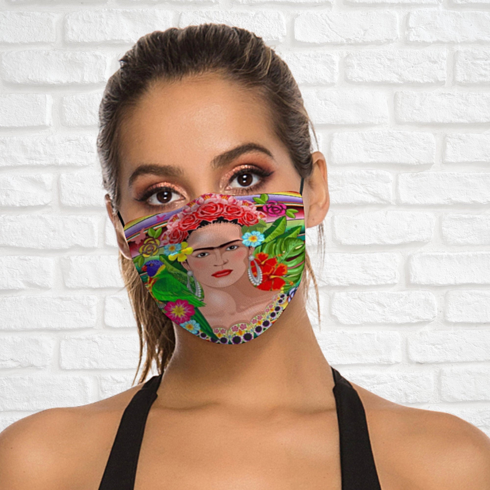 Frida Kahlo / Mexican Face Mask / Frida Face Mask with filter | Etsy