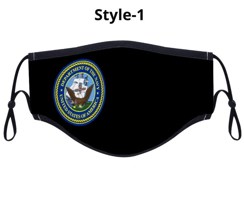 Navy Face Mask Veteran Face Mask Military Face Mask | Etsy