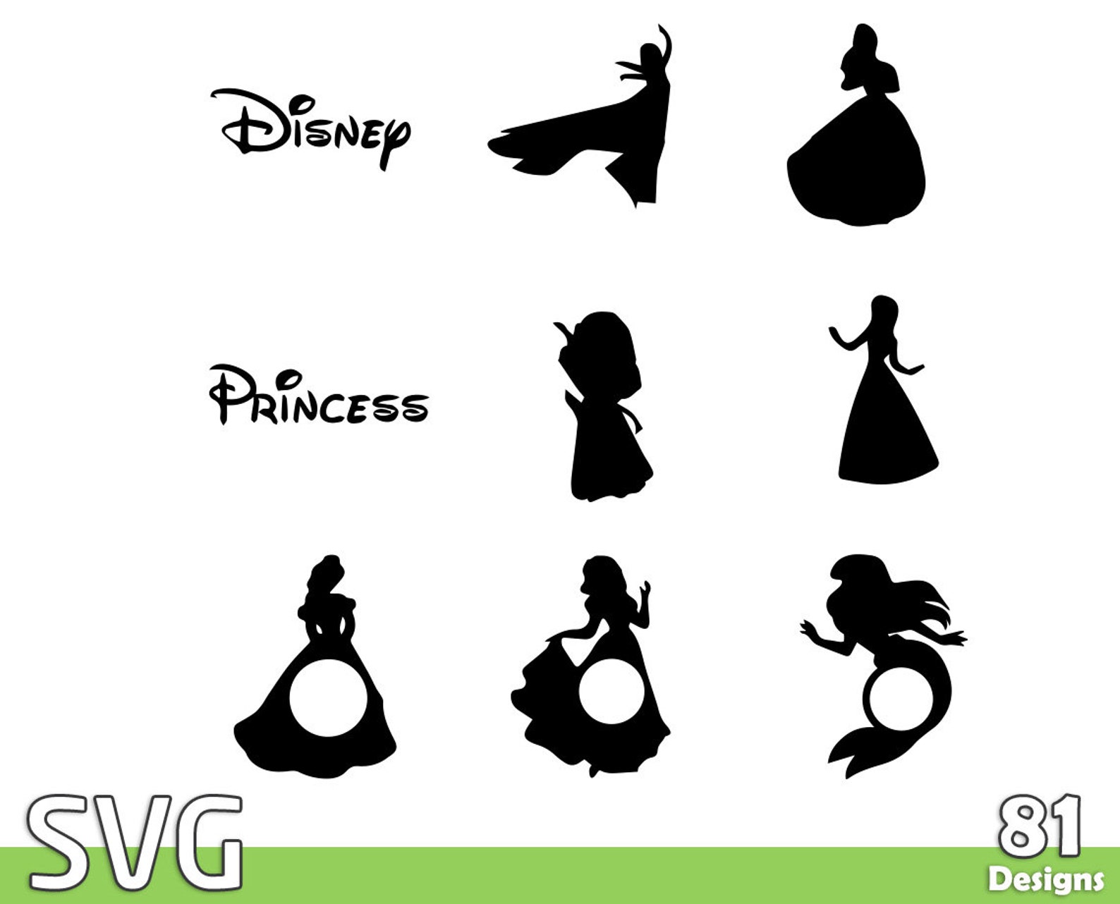 Disney SVG Bundle 81 PNG JPG and Dxf Instant Digital | Etsy