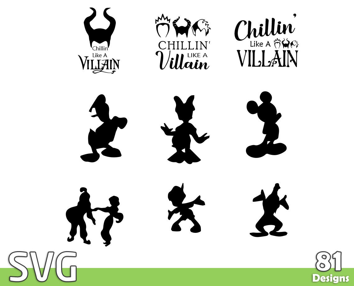 Disney SVG Bundle 81 PNG JPG and Dxf Instant Digital | Etsy