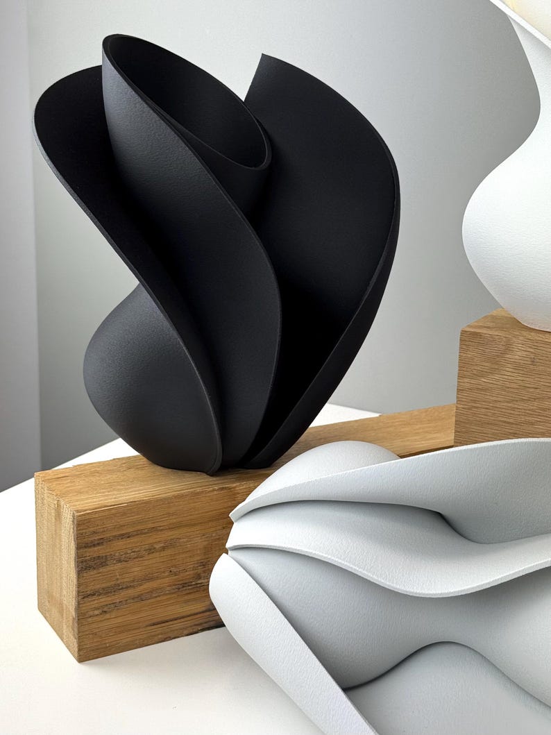 Abstract Art Flower Vase Modern Sculptural Vase Unique Centerpiece for ...