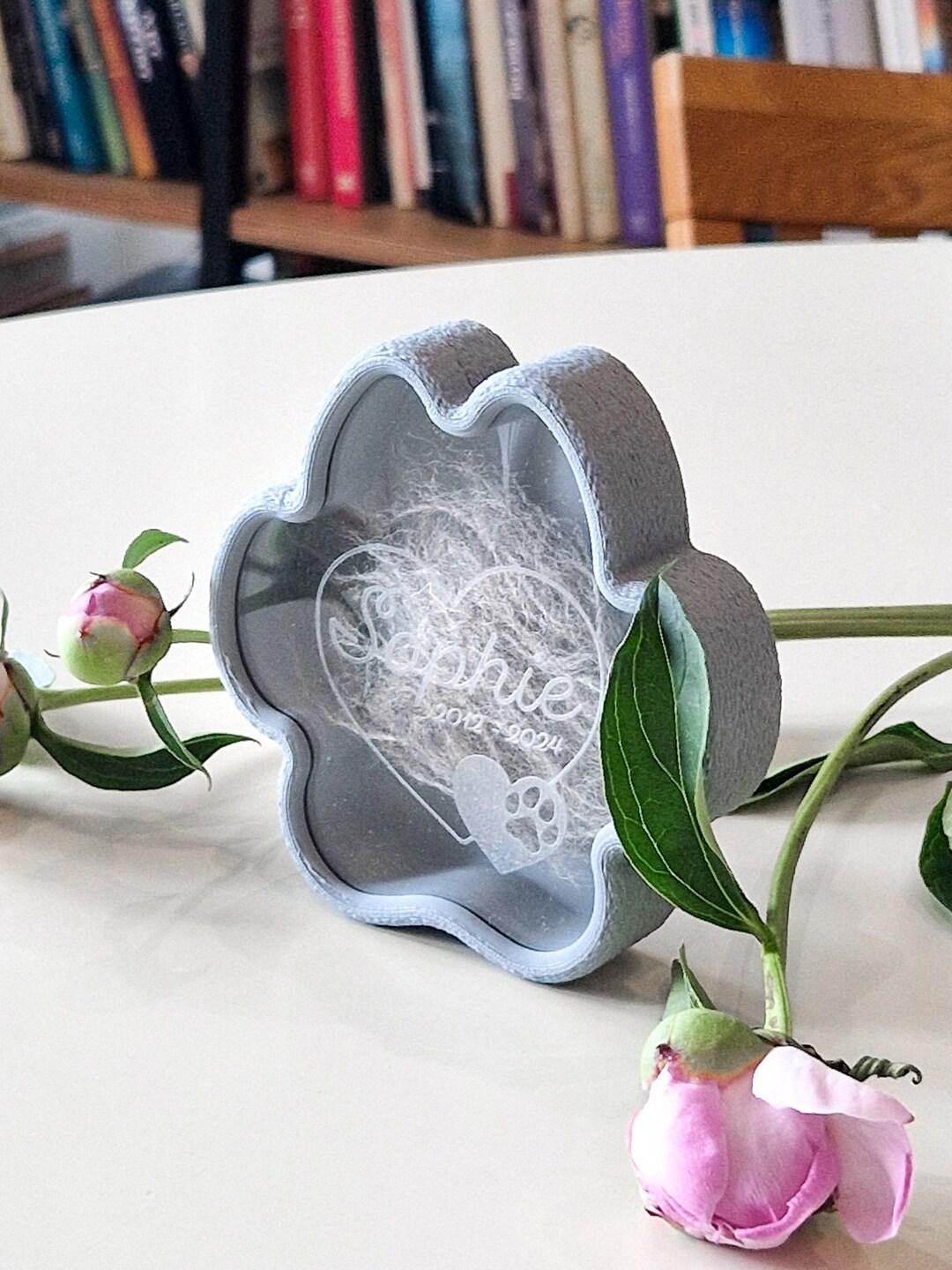 Dog Keepsake Box, Custom Dog Fur Urn Keepsake, Pet Memory Shadow Box ...