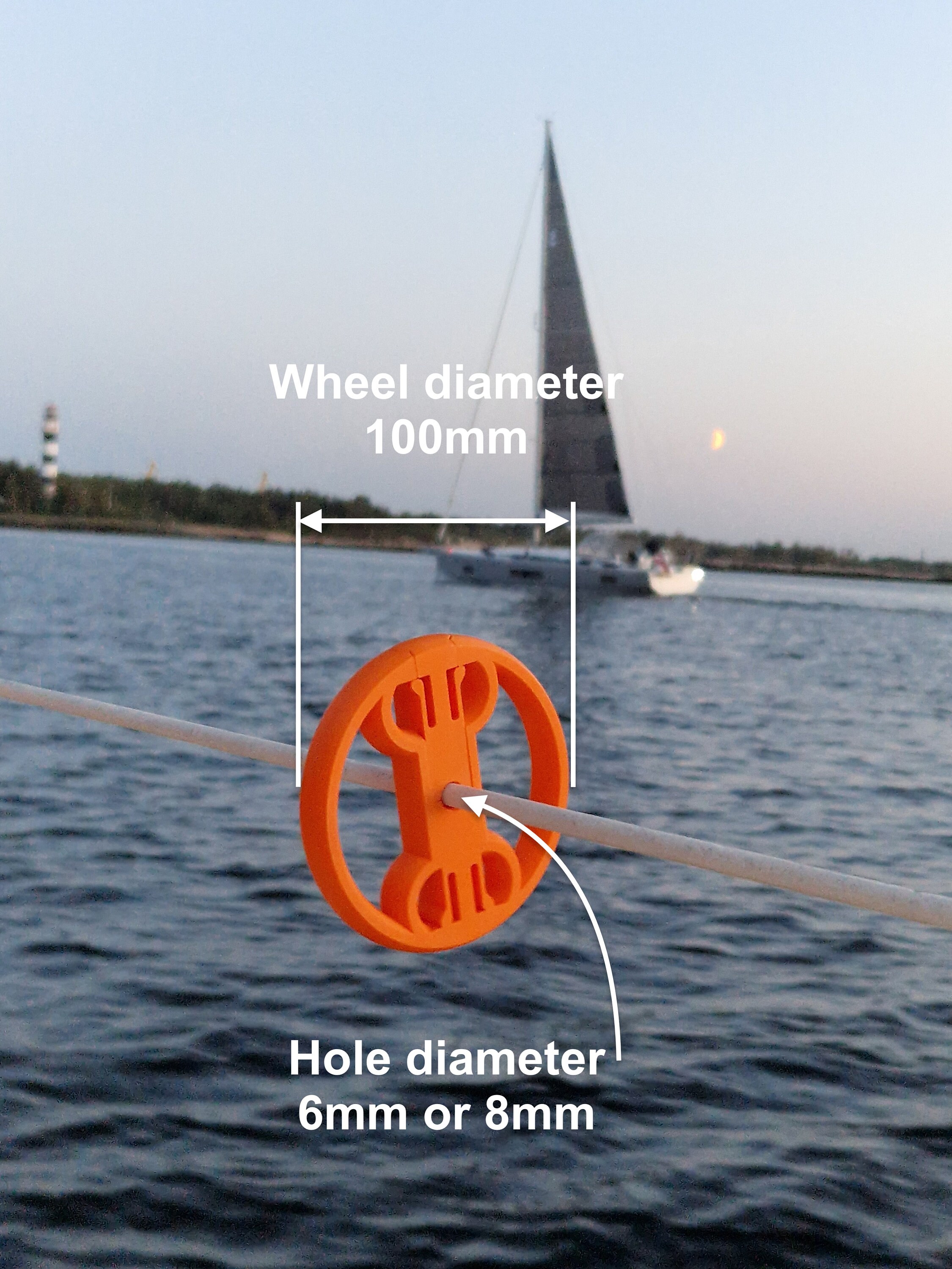 Sailboat Jib Roller, UV Resistant Plastic, Sail Protection Wheel - Etsy