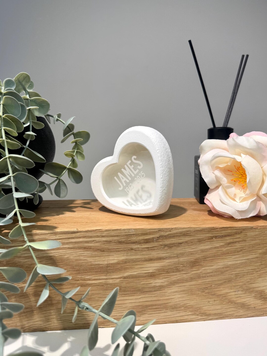 Rest in Peace Memorial Keepsake Box With Customisable Engraved Glass ...