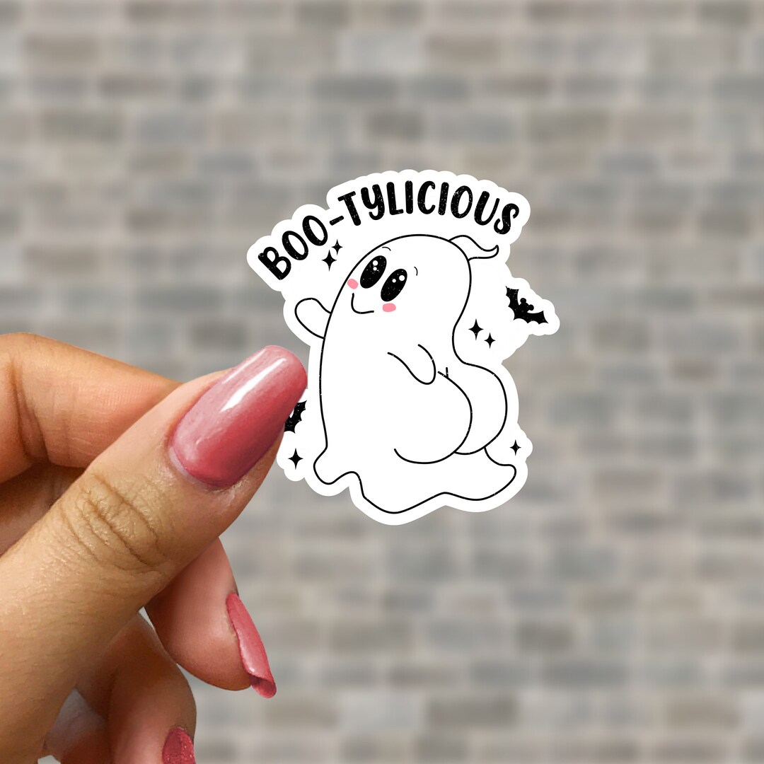 Girly Boo-tylicious Stickers, Pink Halloween, Cute Ghost Sticker, Retro ...
