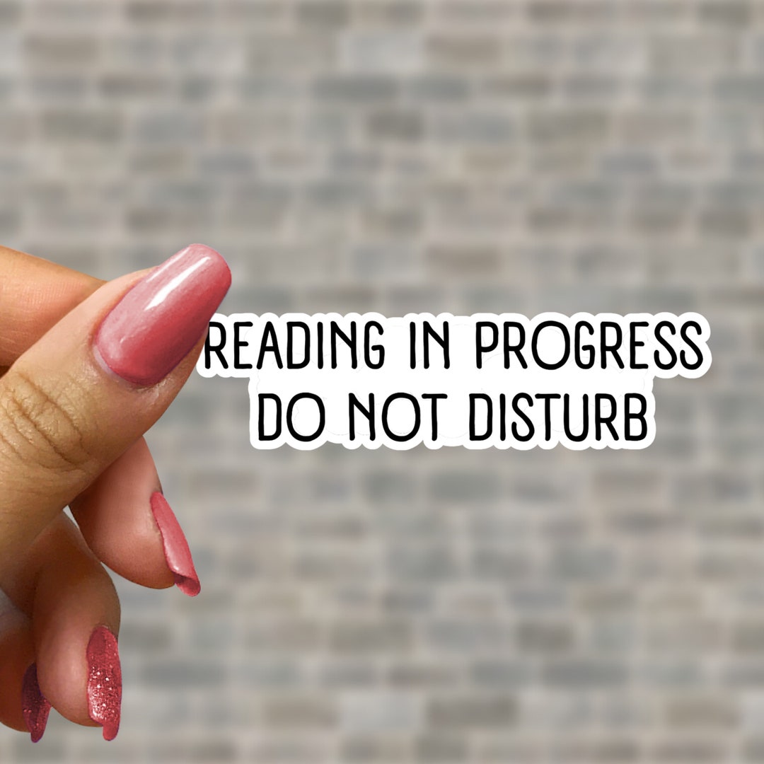 Reading in Progress Sticker, Motivational Stickers, Water Bottle ...