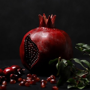 Big Sized Handcrafted Wooden Pomegranate Gift Made in Armenia ...