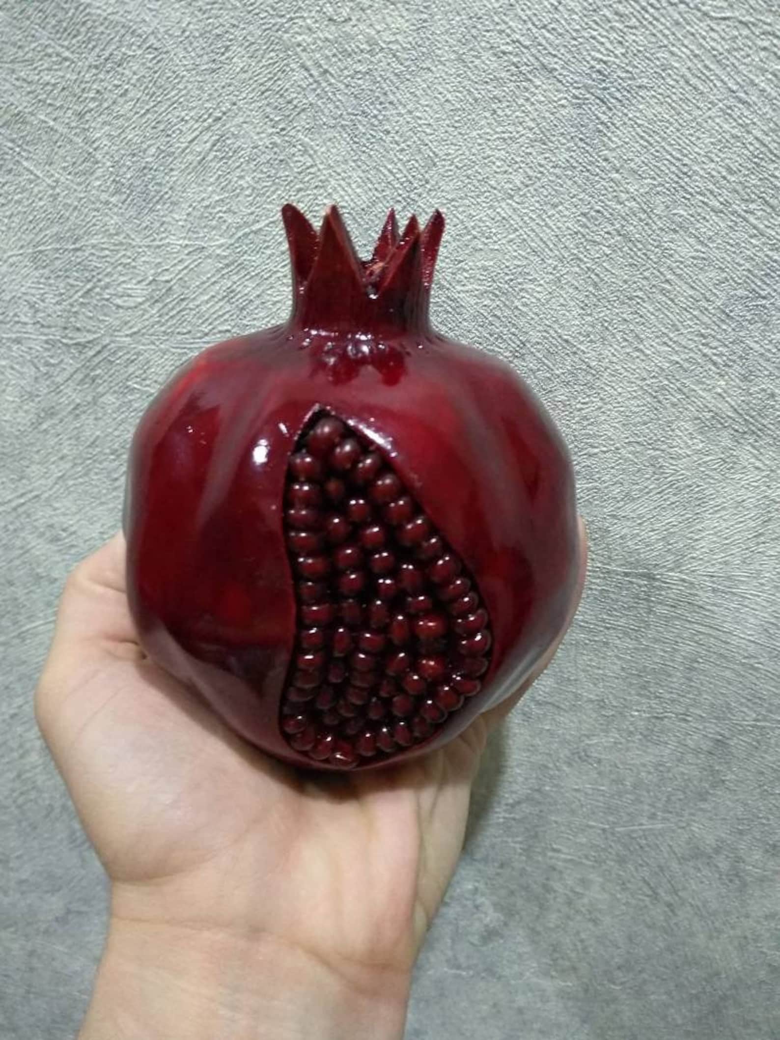 Big Sized Handcrafted Wooden Pomegranate Gift Made in Armenia | Etsy