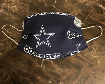 Dallas Cowboys Face Mask - Etsy