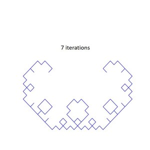 Levy C Curve Fractal Cross Stitch Pattern - Etsy