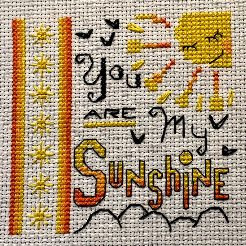 You Are My Sunshine Cross Stitch - Etsy