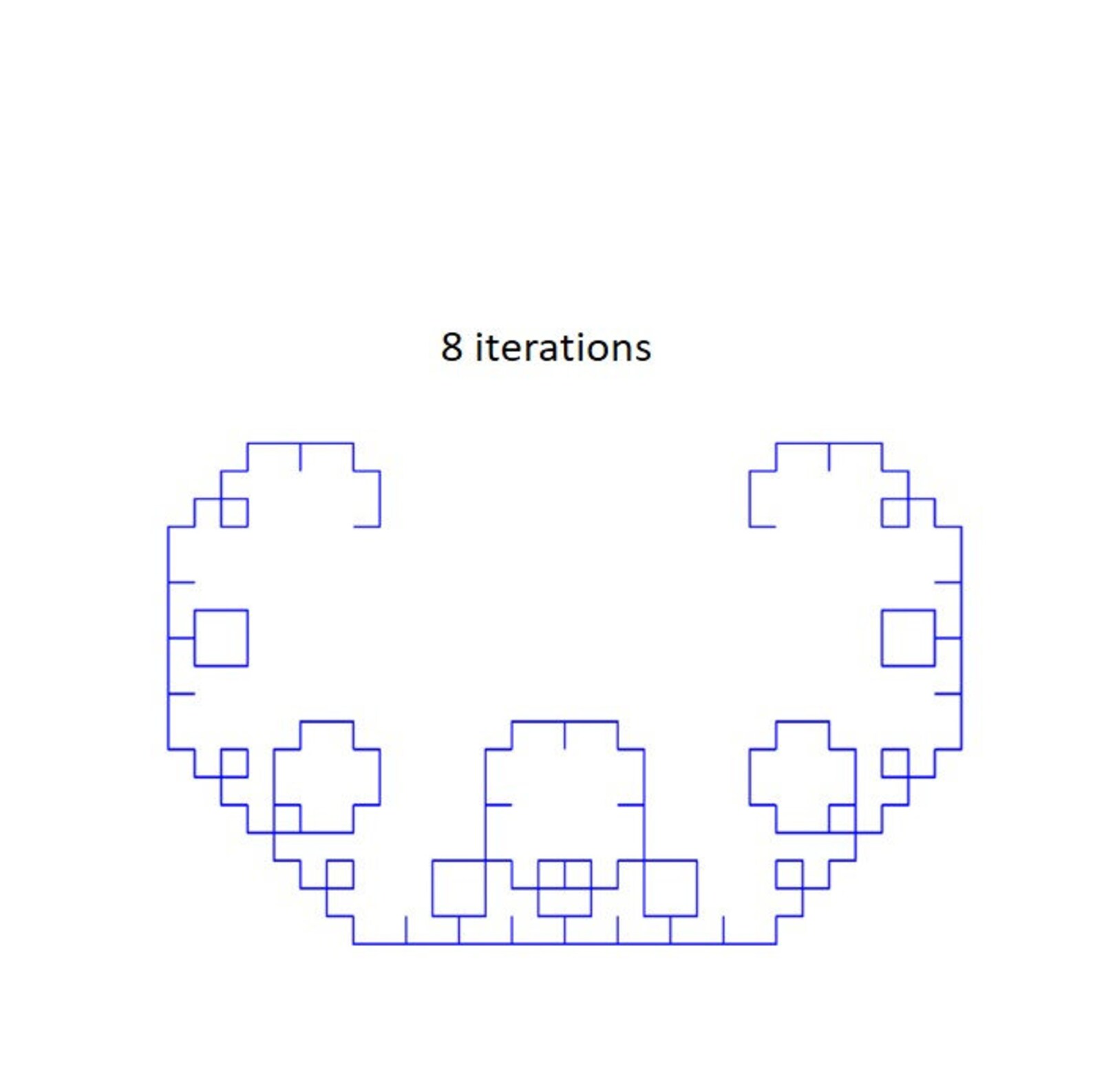Levy C Curve Fractal Cross Stitch Pattern - Etsy