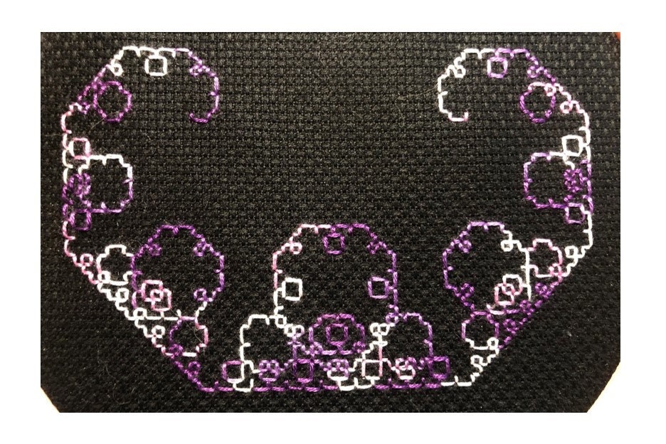 Levy C Curve Fractal Cross Stitch Pattern - Etsy