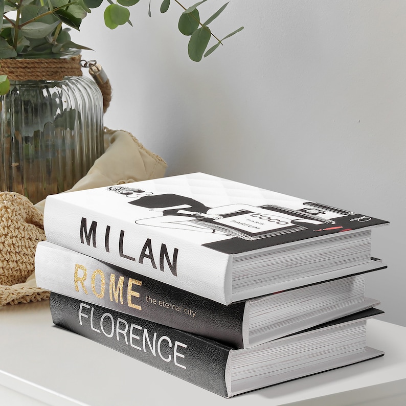 Luxury Faux Fake Coffee Table Book Decor, Modern Openable Book Set ...