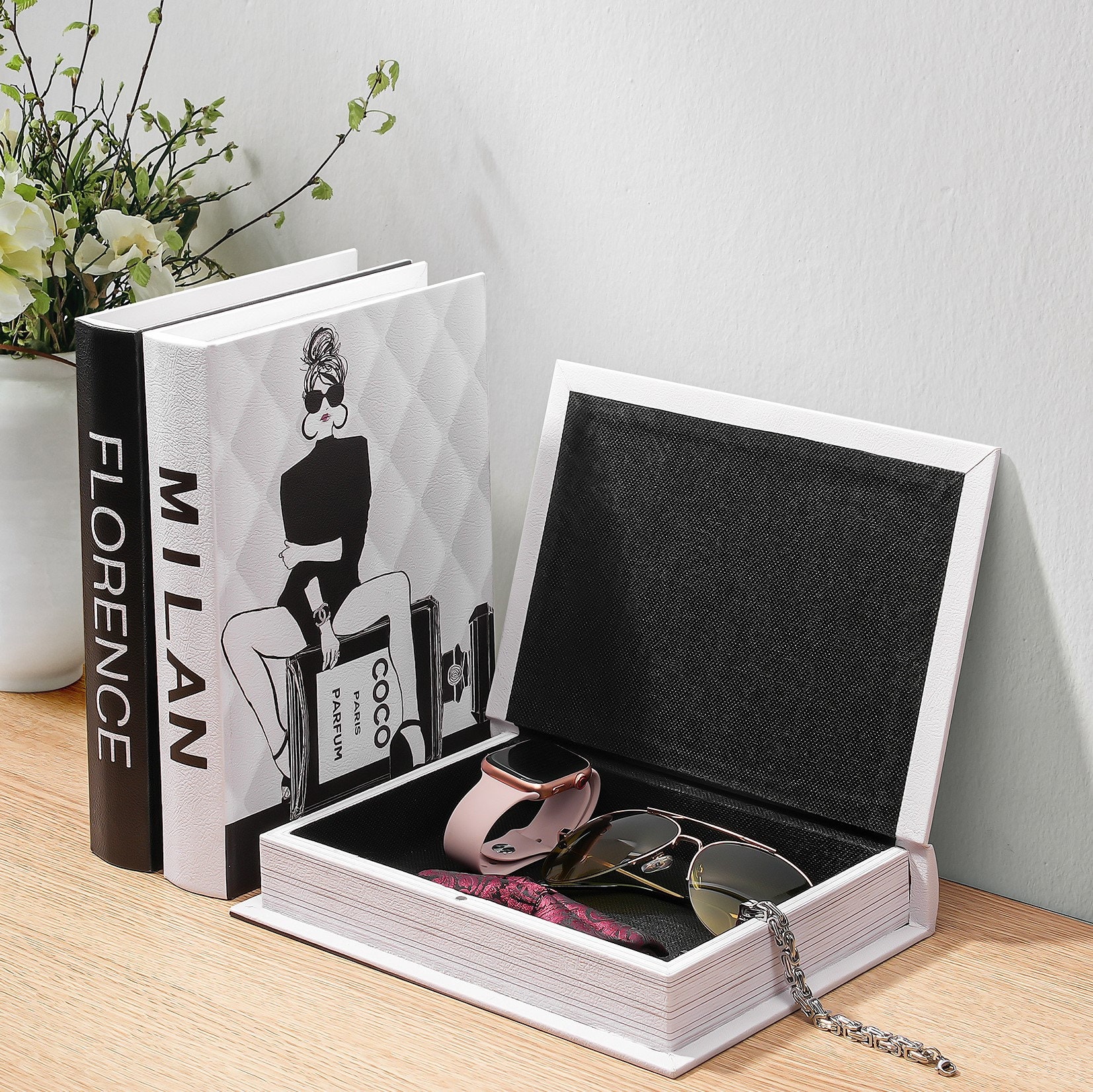 Luxury Faux Fake Coffee Table Book Decor, Modern Openable Book Set ...