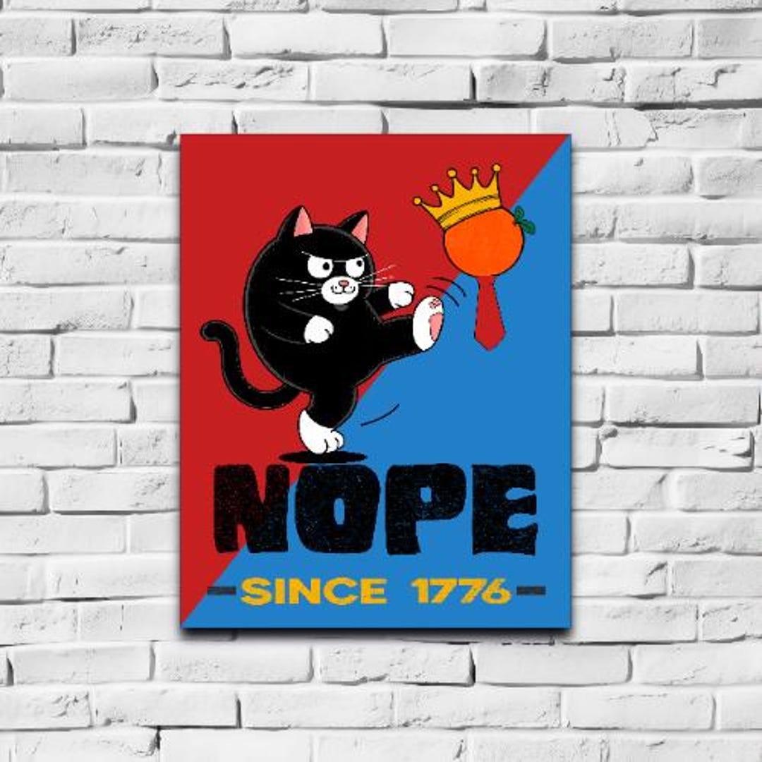 Printable Trump NO Kings Day Parade Protest Signs NOPE Trump Clown ...