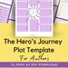 The Hero's Journey Plot Writing Book Story Structure Template Author ...