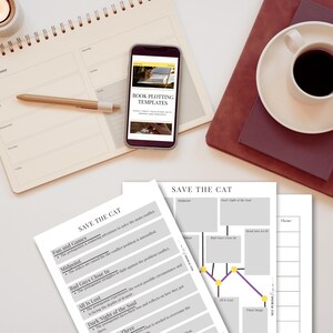 Book Plot Templates Plotting Bundle | Chapter | Scenes | Save the Cat ...