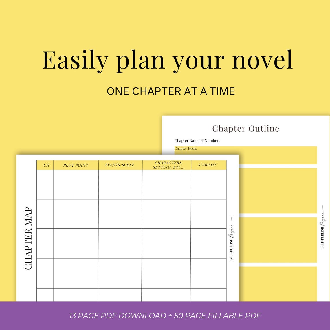 Chapter Outline Template, Writing Worksheet, Novel Outline, Scene ...