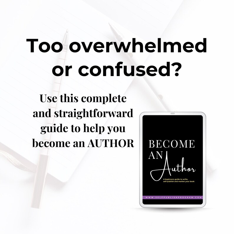 Become an Author Guide to Write, Self-publish, and Market Books - Etsy