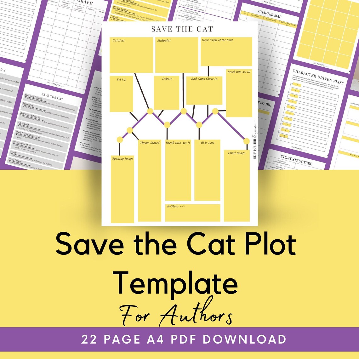 Save the Cat Plot Writing Book Story Structure - Etsy
