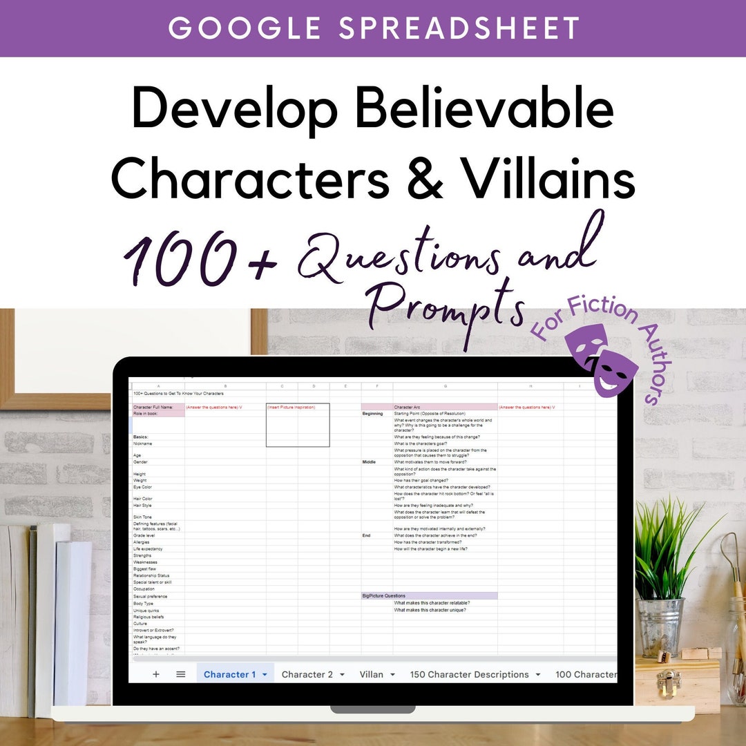 100+ Questions & Prompts to Develop Your Characters | Author Guide ...