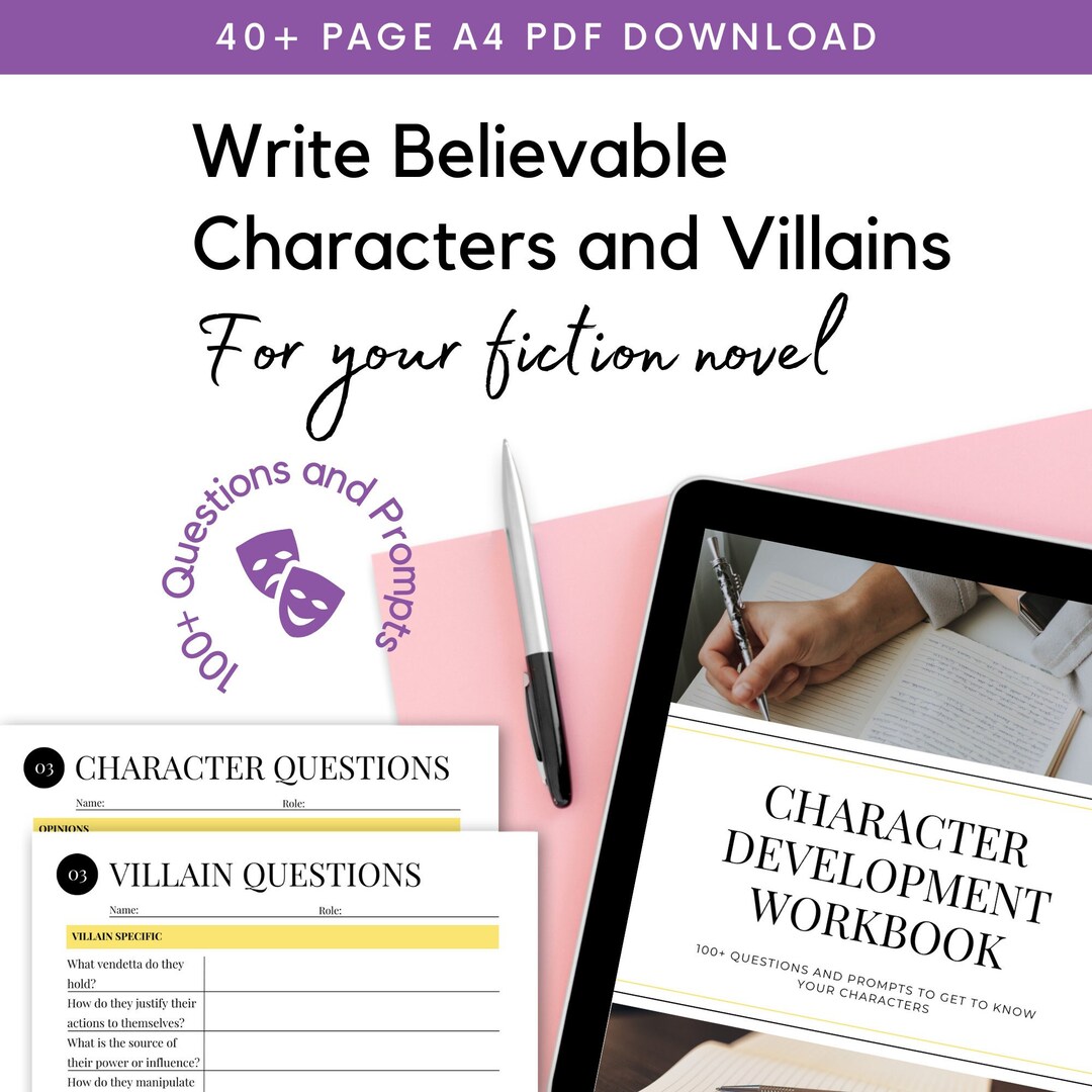 Character Development Workbook With 100 Prompts and Questions - Etsy