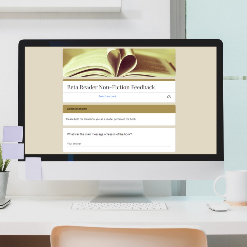 Beta Reader Feedback Google Form for Writers | Non-fiction Improve ...