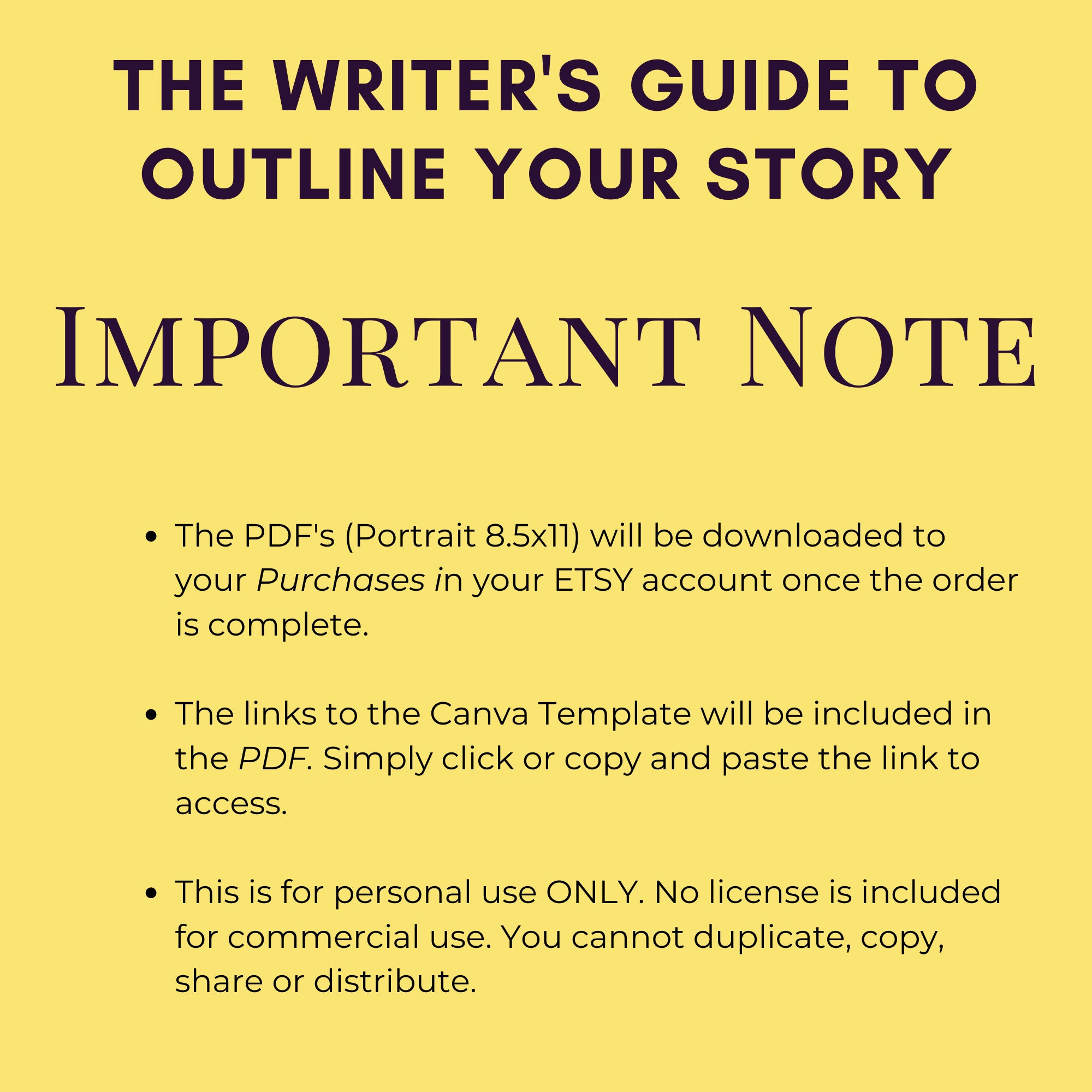 Outline Your Story Writing Organizer Book Writing Writer Planner Novel ...