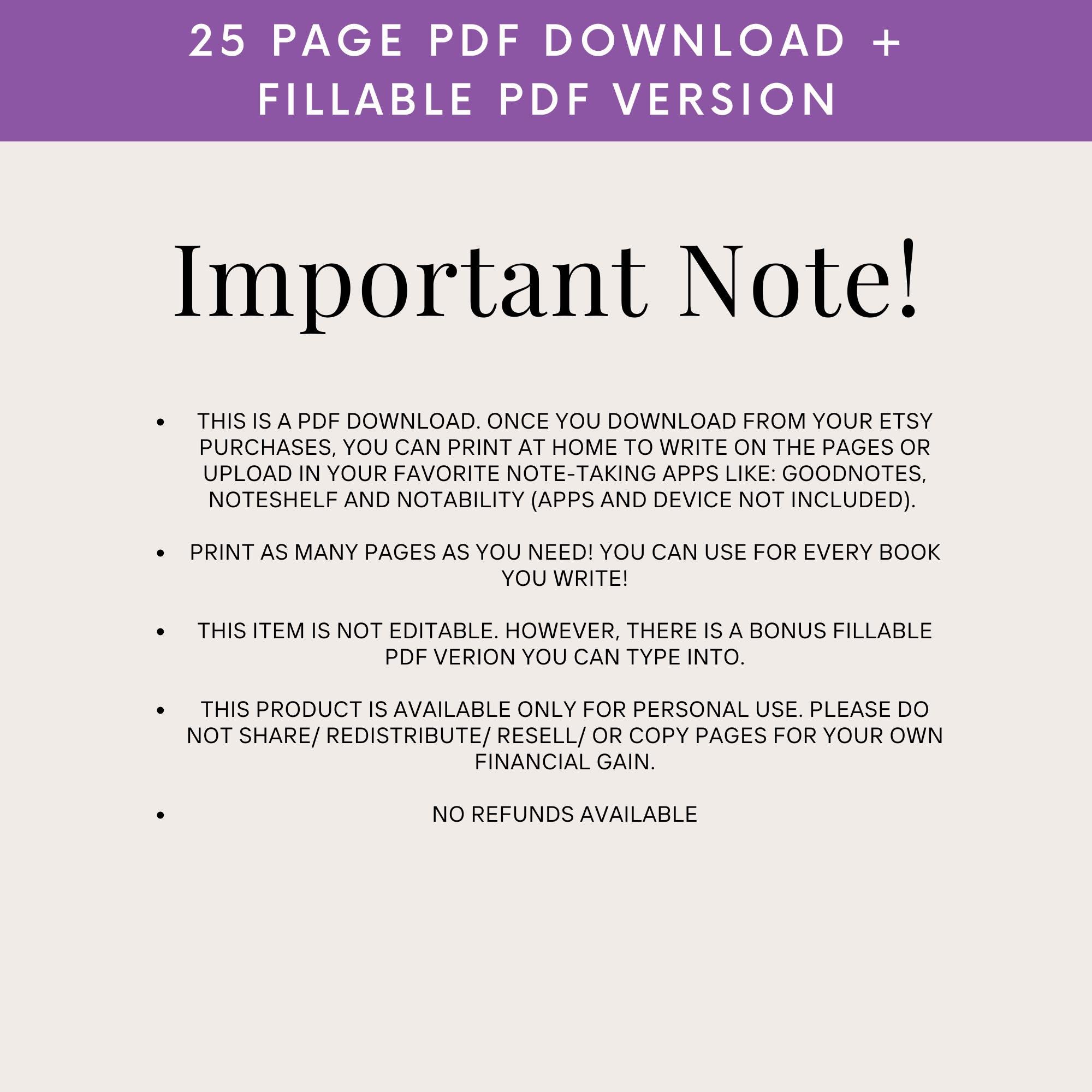 Daily, Monthly, Yearly Word Count Writing Tracker for Writers / Letter, Printable, INSTANT ...