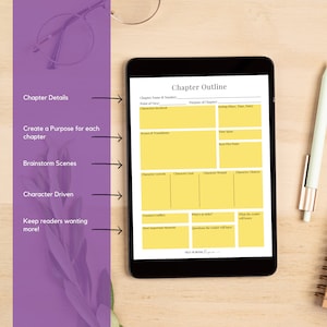 Chapter Outline Template, Writing Worksheet, Novel Outline, Scene ...