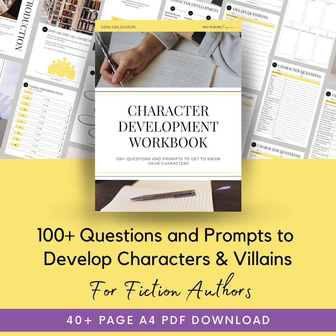 Character Development Workbook With 100 Prompts and Questions Character ...