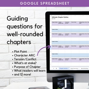 Chapter Outline Writing Google Spreadsheet, Novel Outline, Writing ...