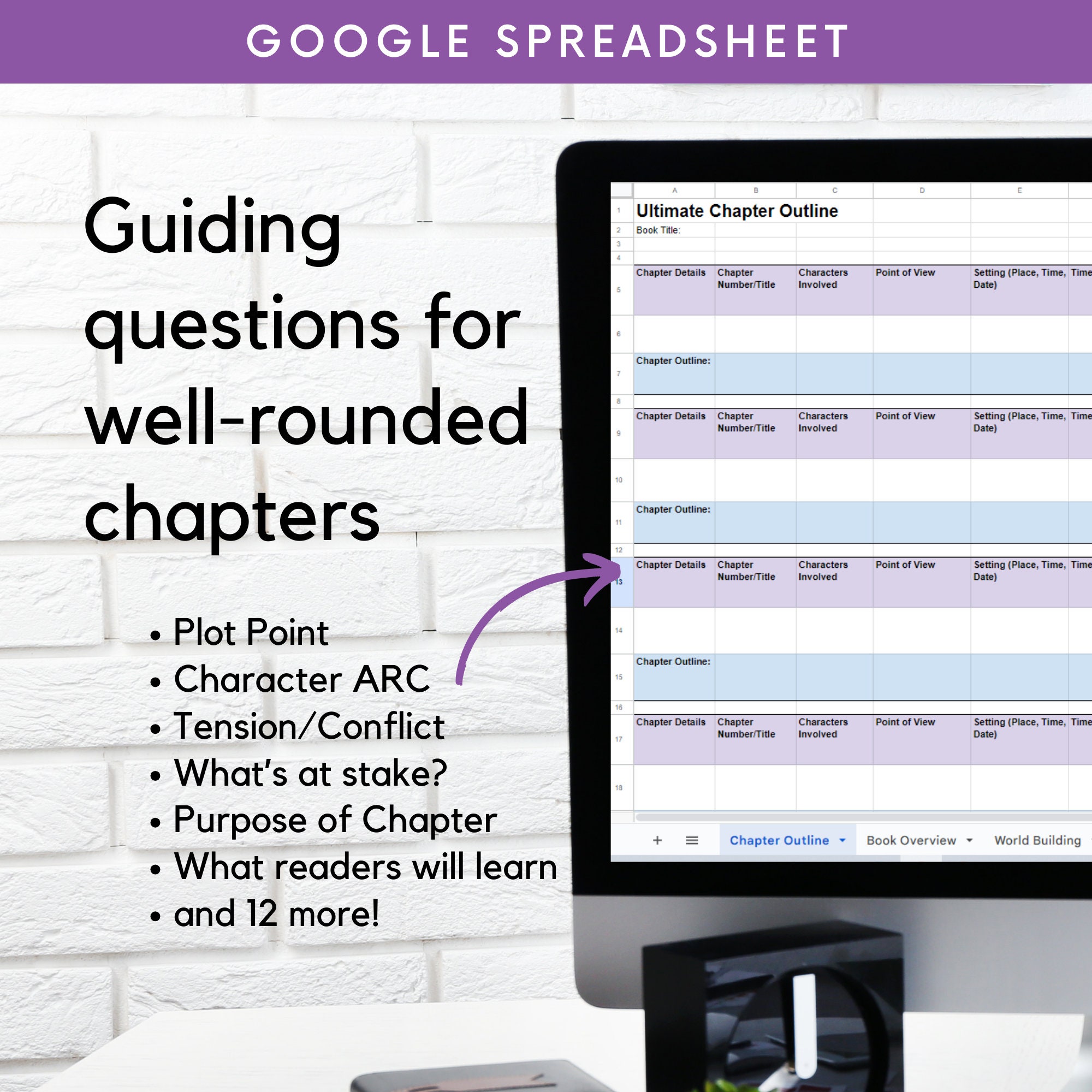 Chapter Outline Writing Google Spreadsheet, Novel Outline, Writing ...