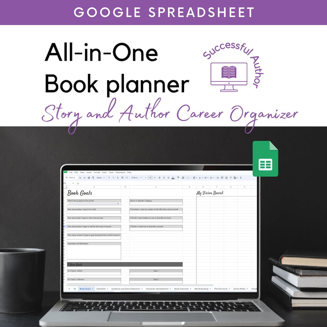 All-in-one Book Planner, Writers Planner, Novel Writing Planner, Book ...