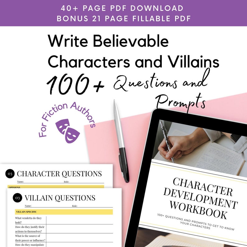 Character Development Workbook With 100+ Prompts and Questions ...