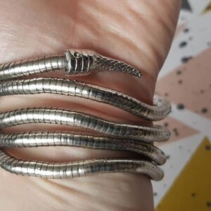 Wrap Snake Bracelet Silver Wrap Bracelet Wrapping Bracelet Snake ...