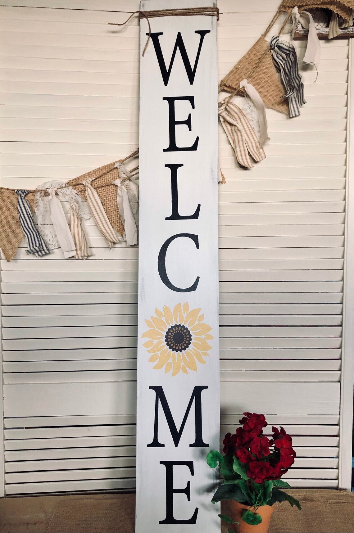 Sunflower Welcome Sign - Etsy