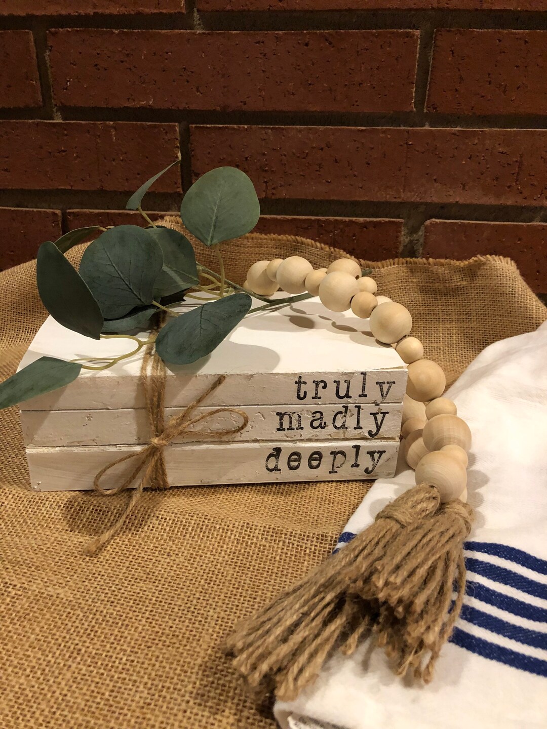 Farmhouse/country/rustic Hand Stamped Books. - Etsy