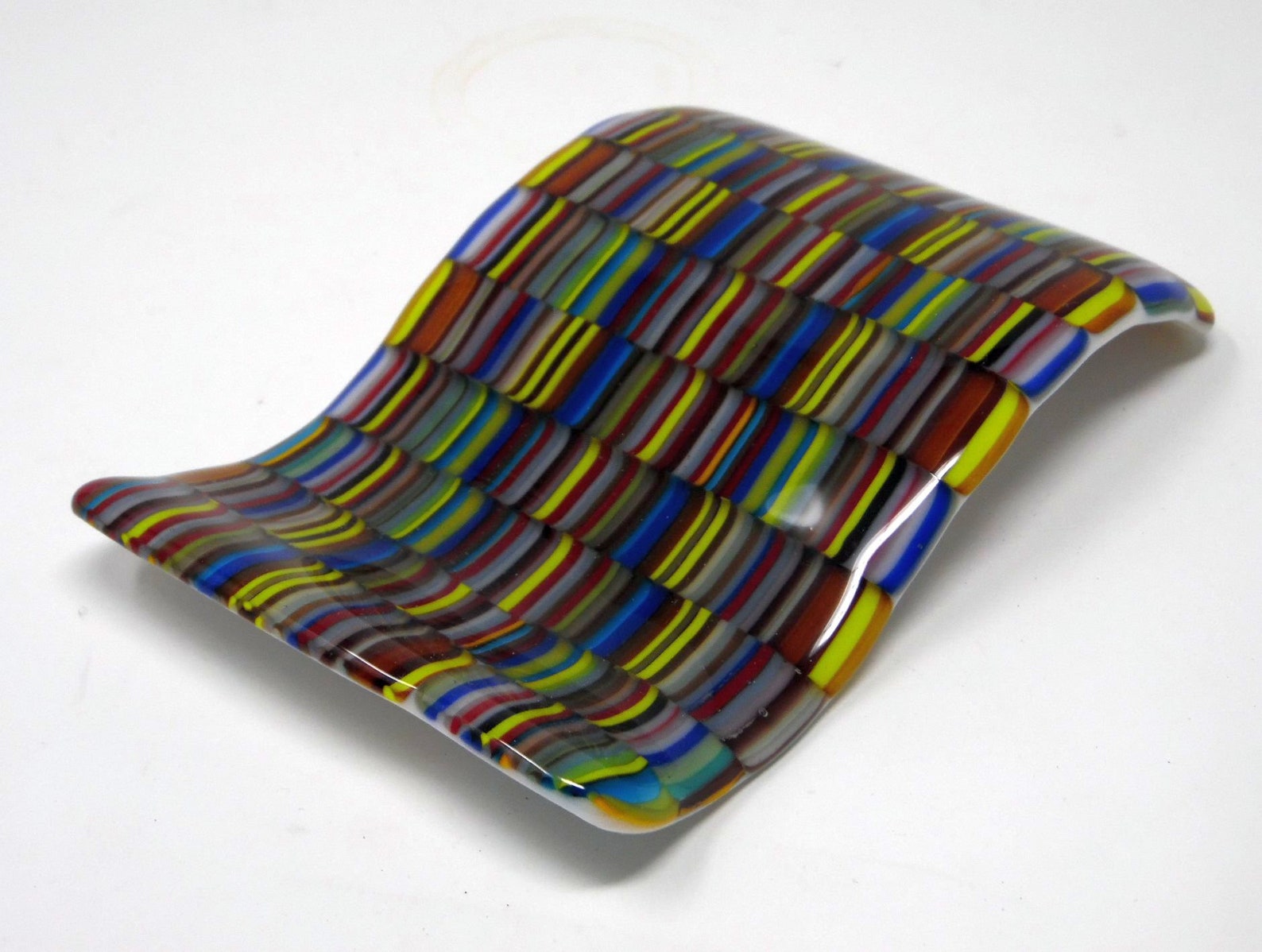Fused Glass Spoon Rest, Colorful Spoon Rest - Etsy