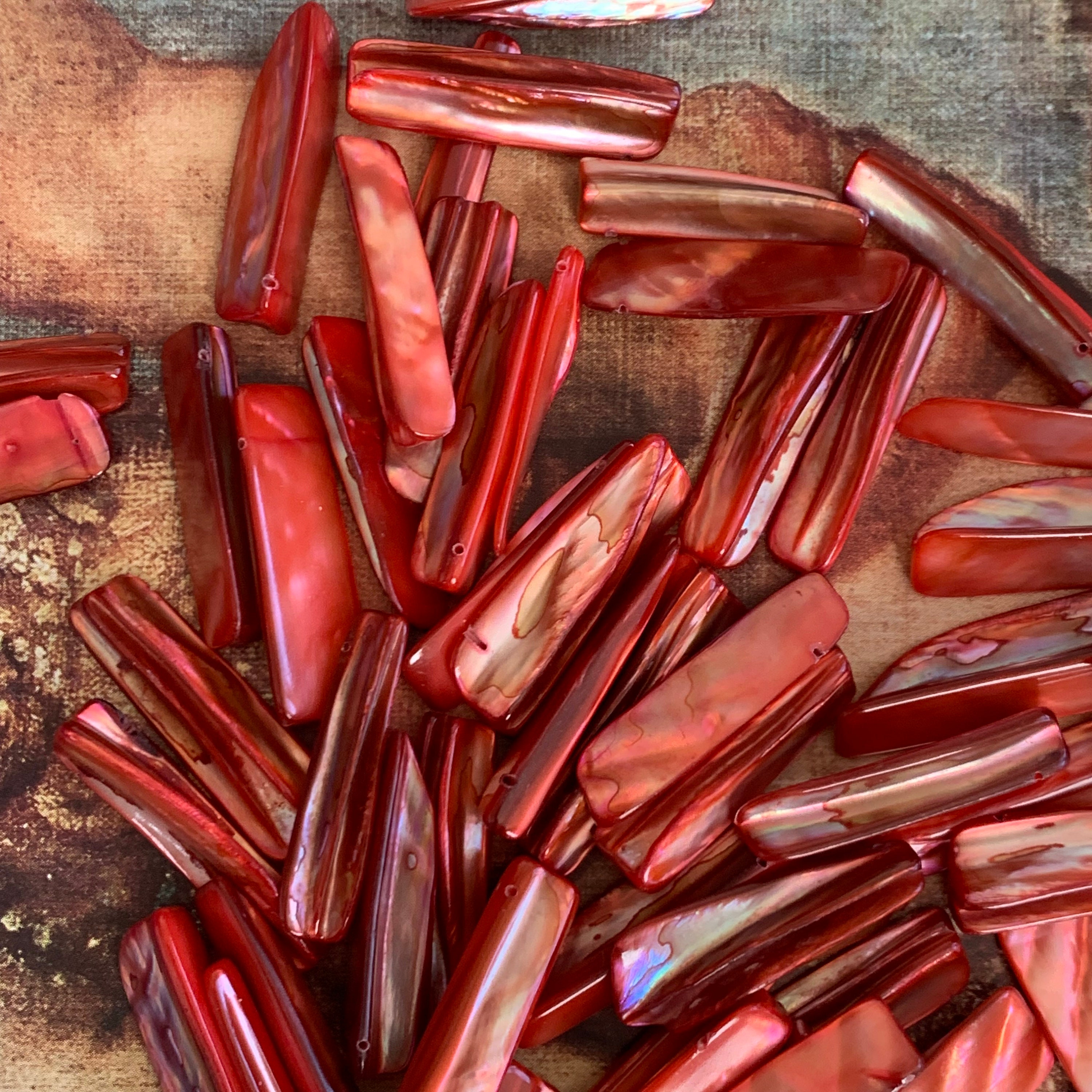 Vintage / 52 Concha Abalorios / Abalorios de Joyería / X1377 | Etsy