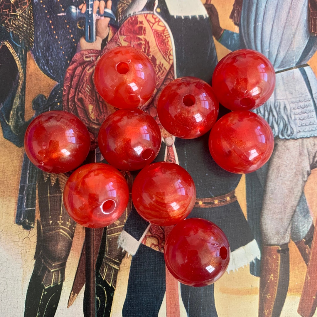 Vintage 9 Large Plastic Beads Jewelry Beads X1377 - Etsy