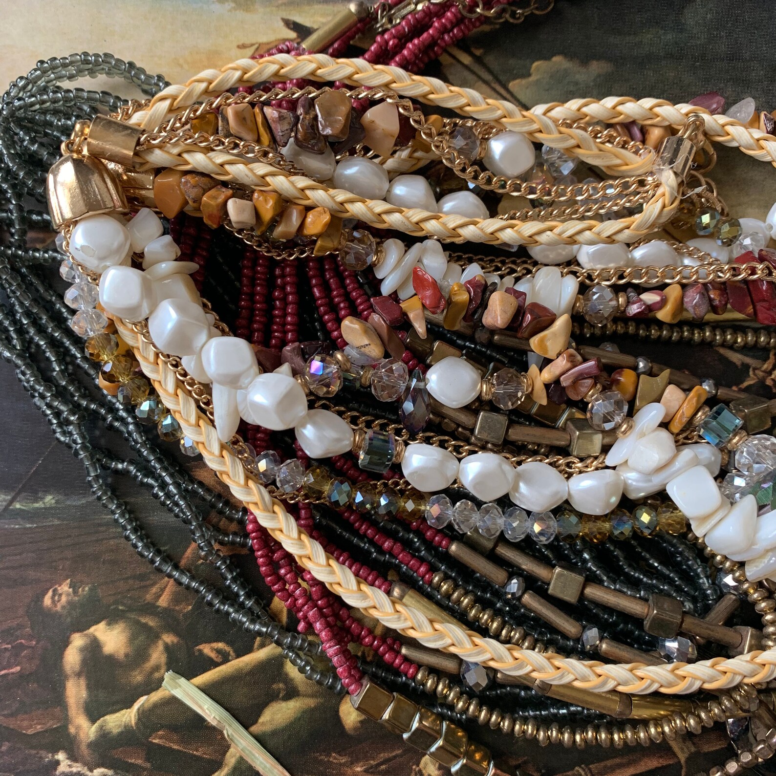 Destash Upcycle Vintage Jewelry 3 Necklaces Jewelry | Etsy