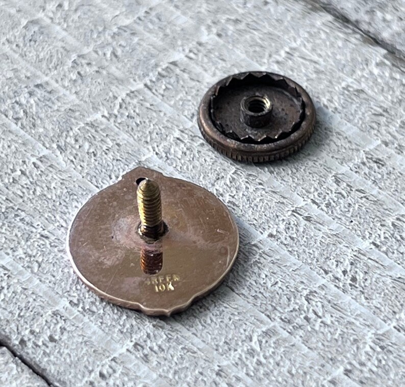 Vintage 10k Gold Pin 20 Years of Service - Etsy