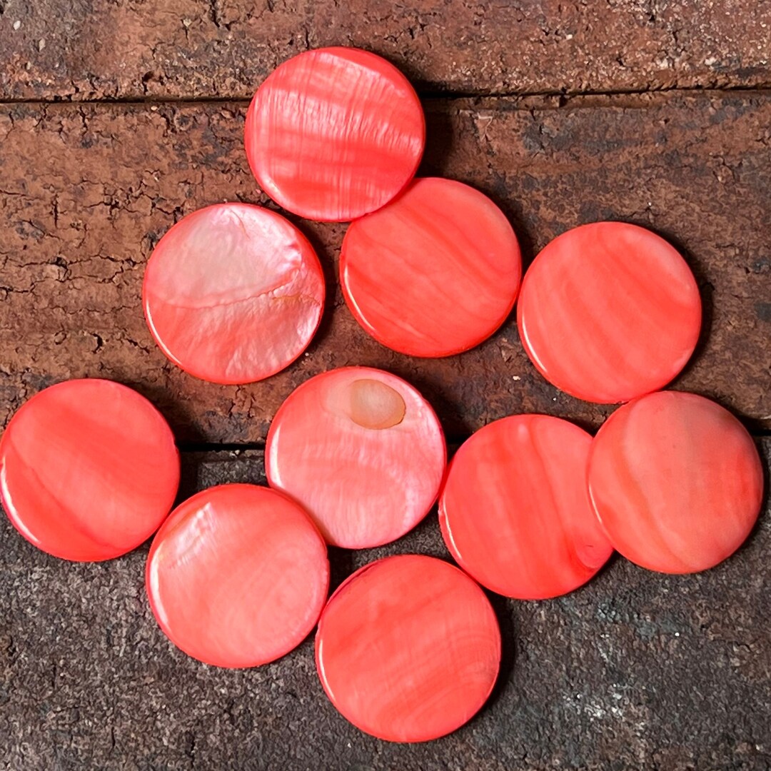 11pc Large Round Shell Beads | Z133 - Etsy