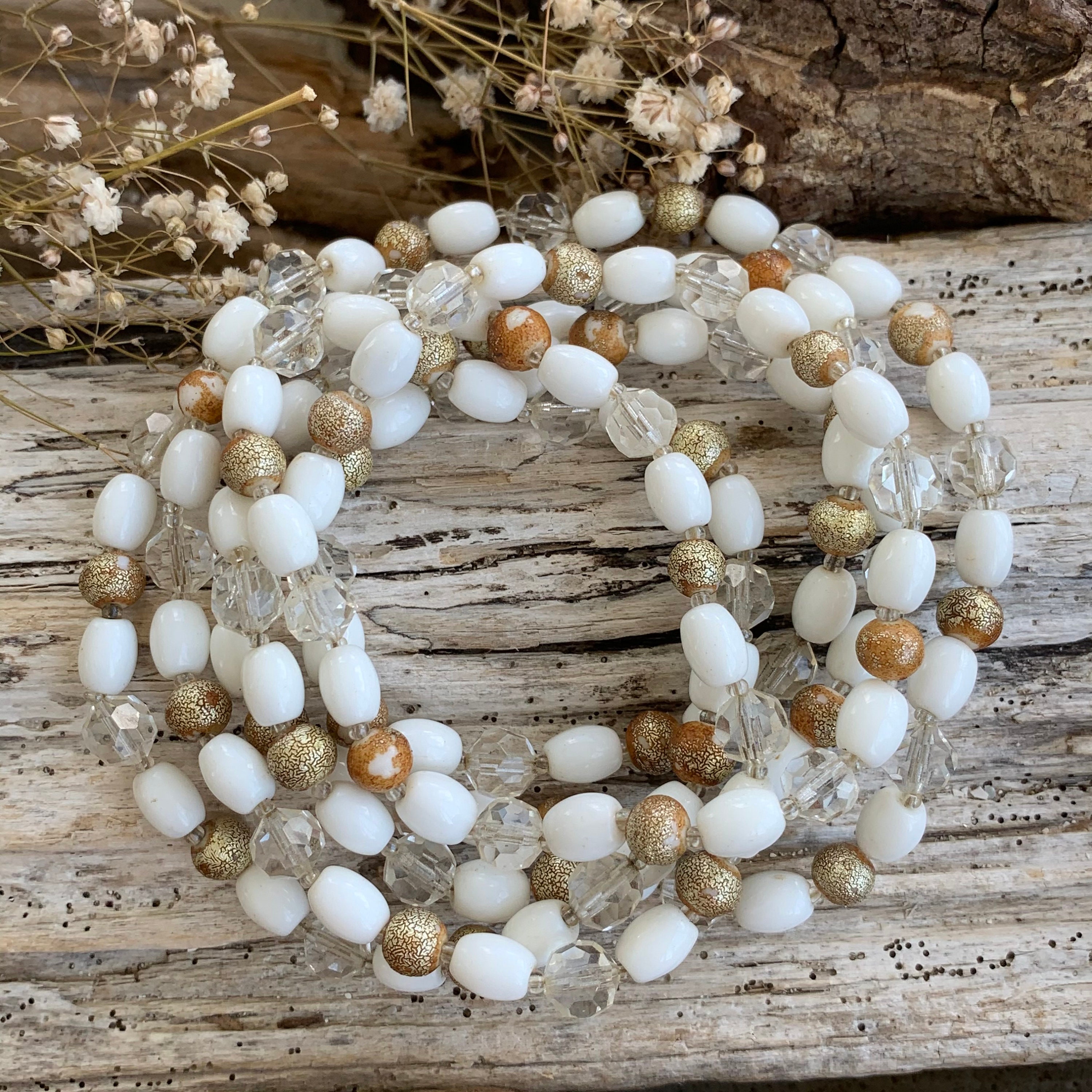 Vintage Upcycle Jewelry Necklace Beads X2989 - Etsy UK