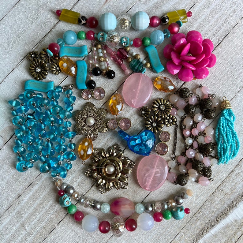 Upcycle Repurpose Design Art Craft Broken Jewelry Destash - Etsy