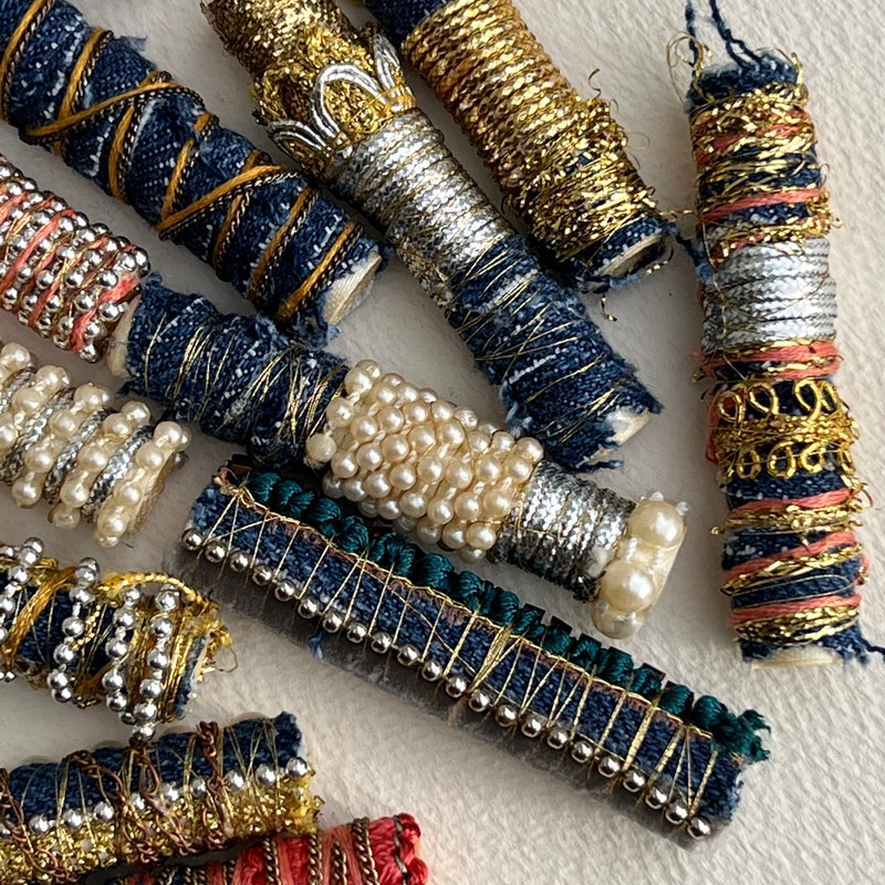 Handmade Fabric Beads - Etsy