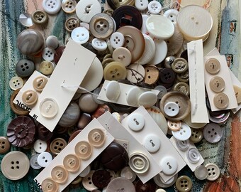 Vintage Buttons Mixed Lot 85 Pc - Etsy